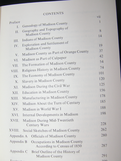 =SOLD= 1816:: REVISED Edition 1977: "Madison County, Virginia: A ...